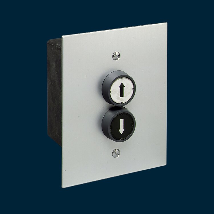 Push button OPEN-CLOSE, flush mounting
